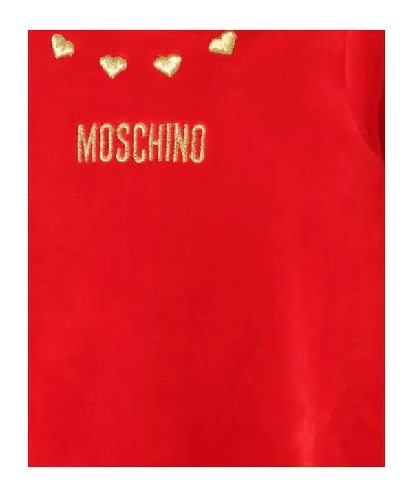 Moschino Embroidered Long Sleeve Dress