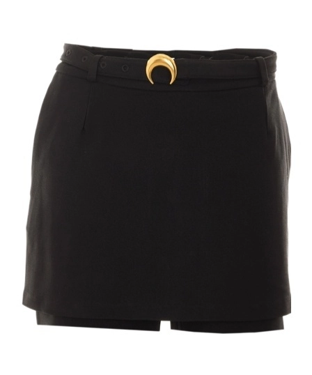 MARINE SERRE Tailored Moon Belted Mini Skort - No