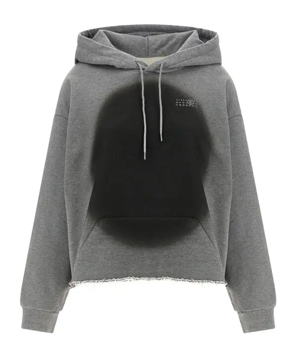 MAISON MARGIELA Spray Print Hoodie - Grey