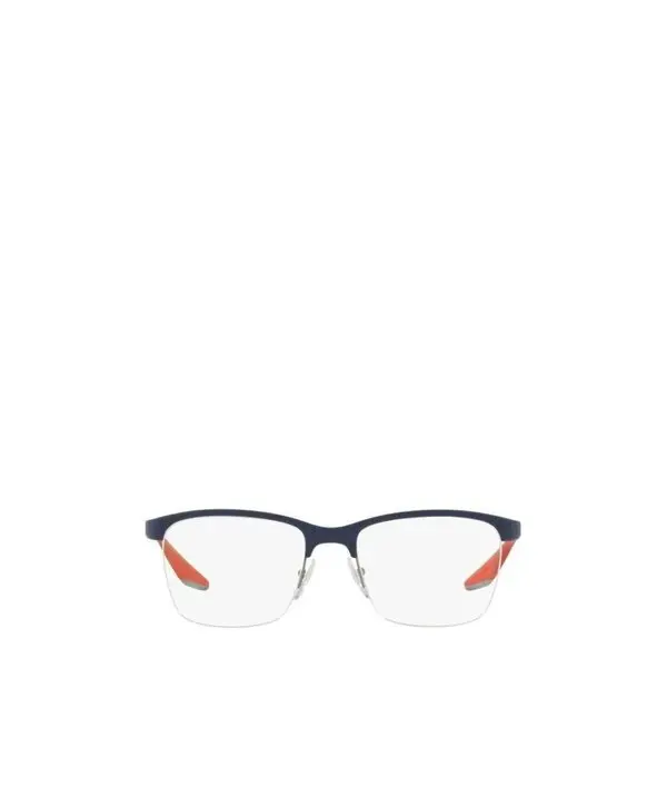 Prada Logo Flat Mirror Eyeglasses - White