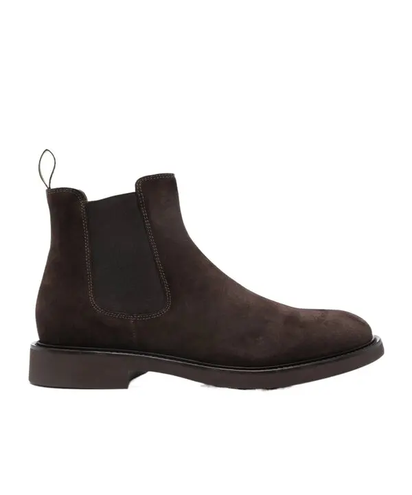 DOUCAL'S Almond Toe Slip-on Boots - Black