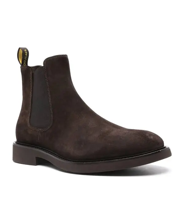 DOUCAL'S Almond Toe Slip-on Boots - Black