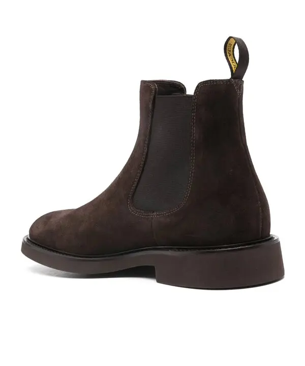 DOUCAL'S Almond Toe Slip-on Boots - Black
