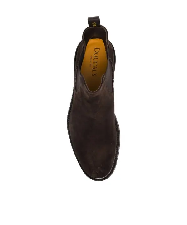 DOUCAL'S Almond Toe Slip-on Boots - Black
