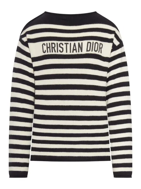 Dior Striped Knitwear With Button Detail