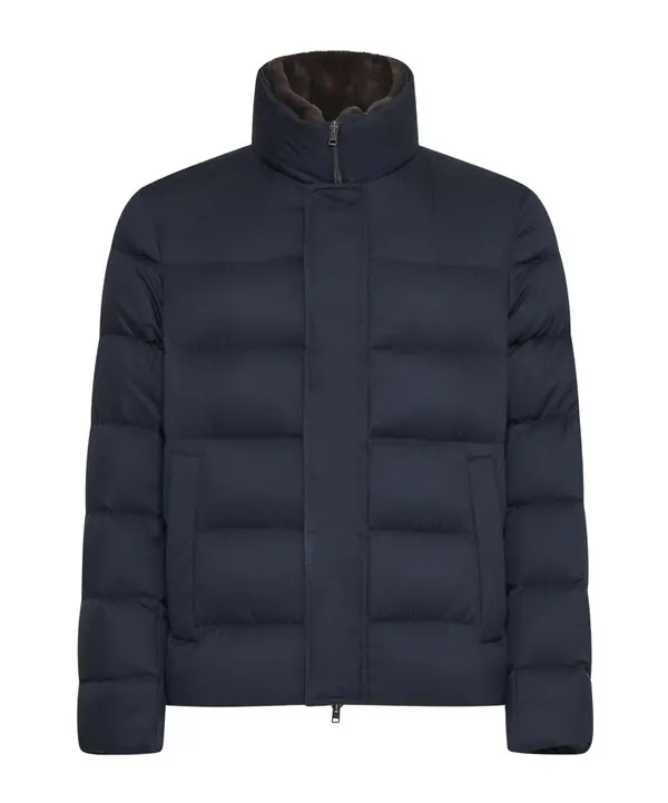 Herno Padded Jacket With Removable Faux Fur Collar