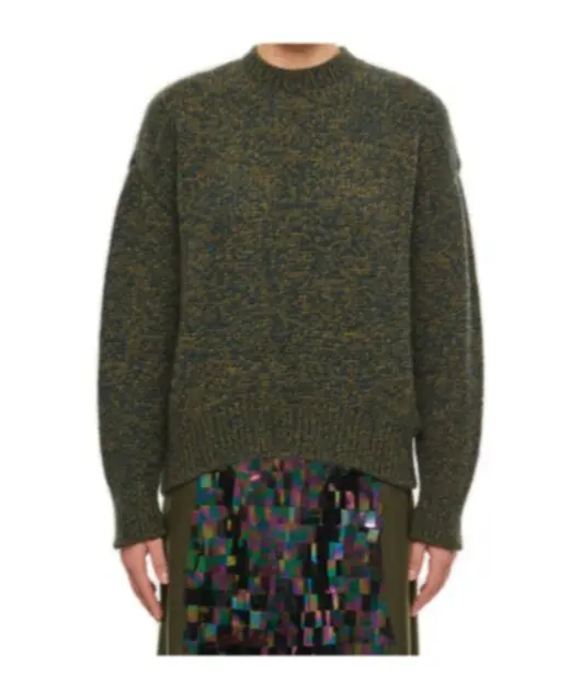 Loewe Cut-out Knitted Jumper - Green