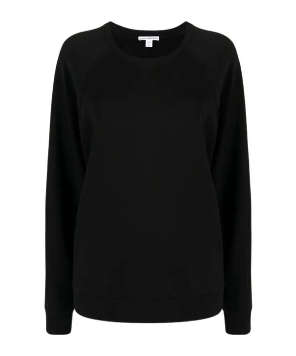 JAMES PERSE French Terry Crew Sweatshirt - Black