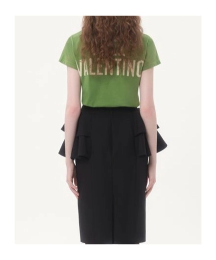Valentino Garavani Crewneck T-shirt With Graphic Print - Laurel/birch