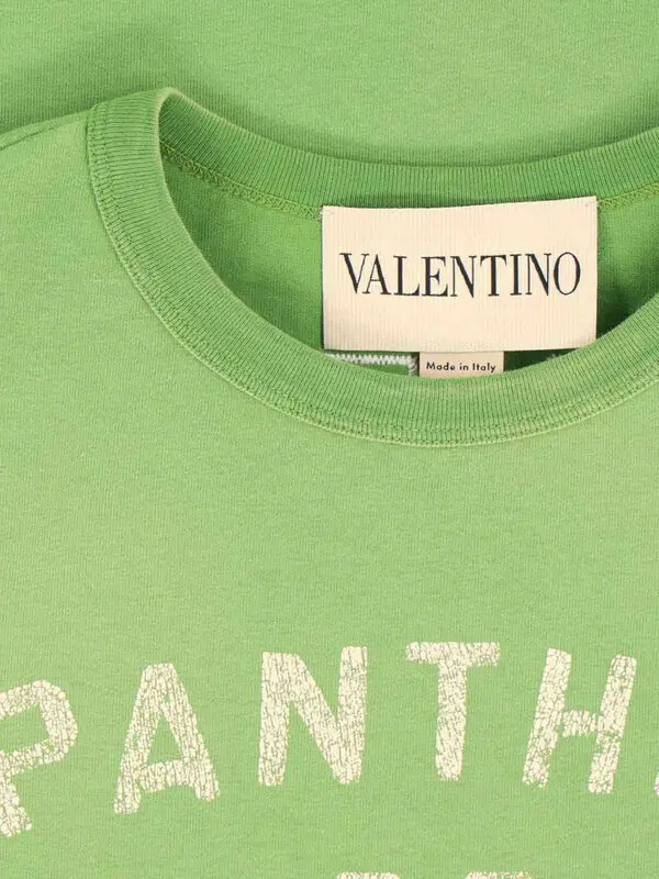 Valentino Garavani Crewneck T-shirt With Graphic Print - Laurel/birch
