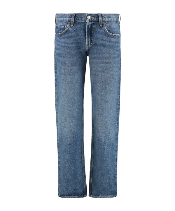 AGOLDE High Rise Straight-leg Cropped Jeans