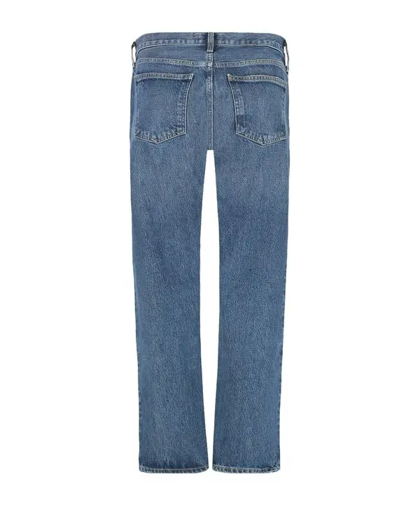 AGOLDE High Rise Straight-leg Cropped Jeans