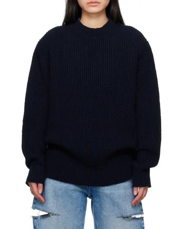 MAISON MARGIELA High-neck Long-sleeved Knitted Pullover