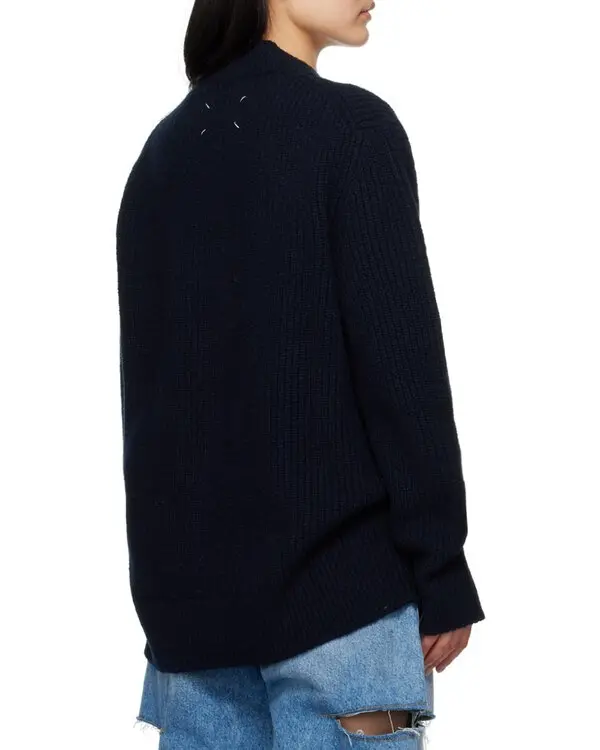 MAISON MARGIELA High-neck Long-sleeved Knitted Pullover