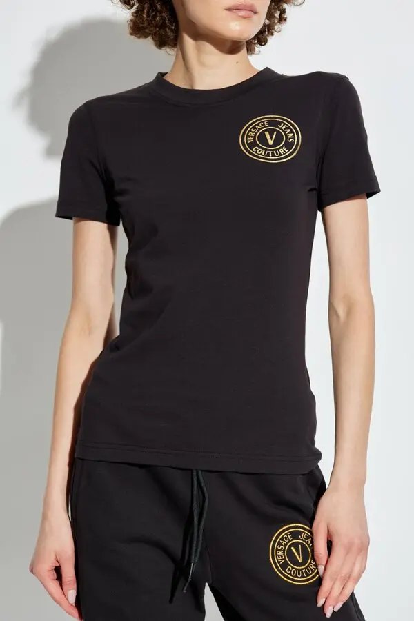 Versace Logo Embellished Top