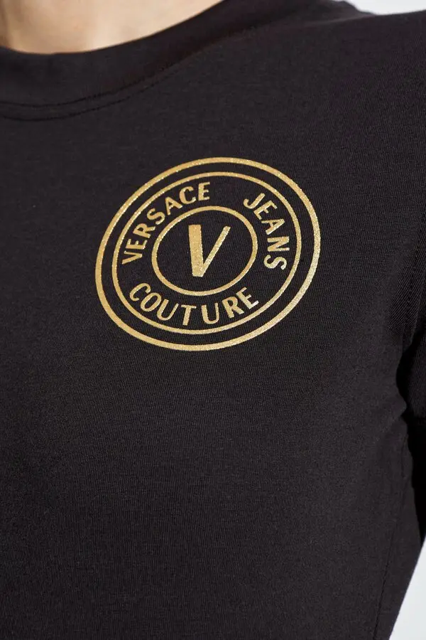 Versace Logo Embellished Top