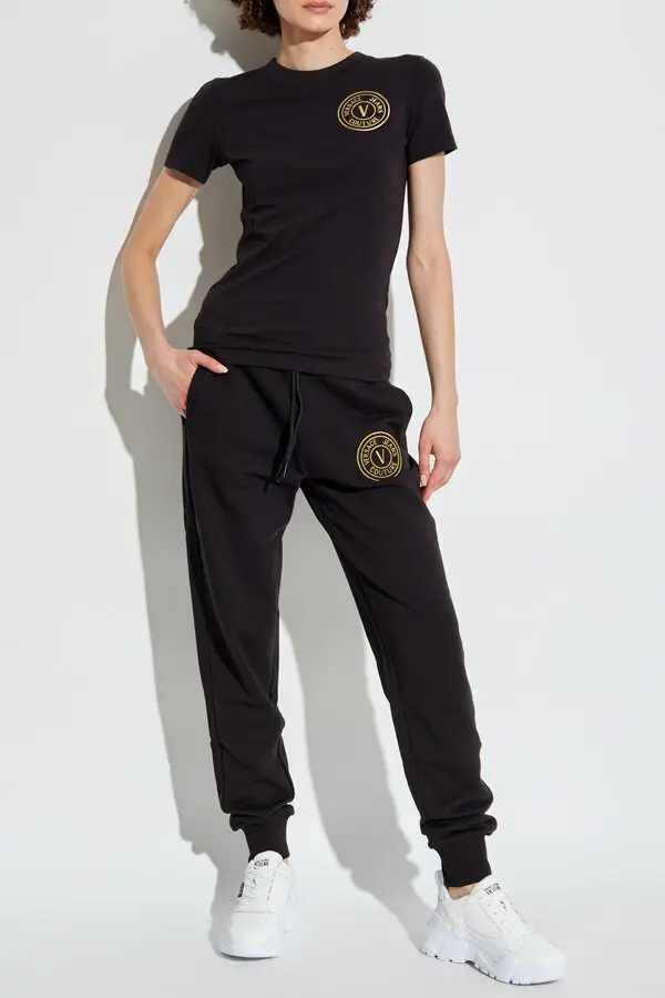 Versace Logo Embellished Top