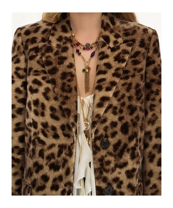 Chloé Leopard Print Blazer