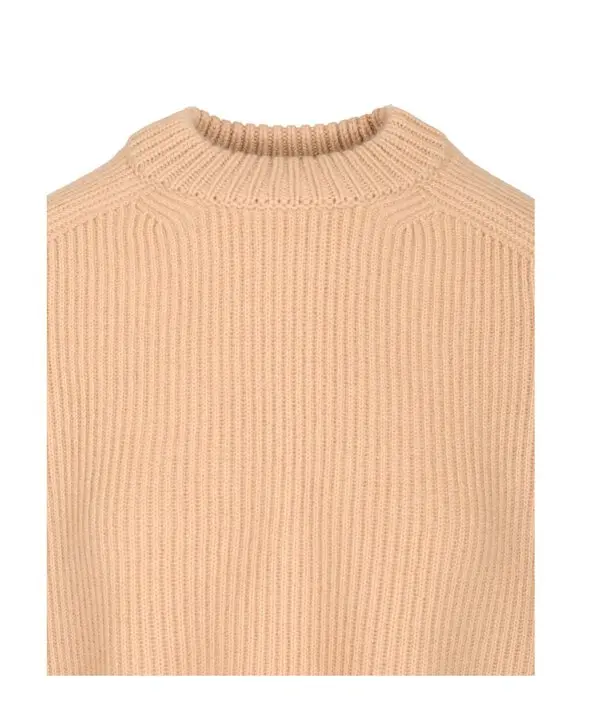FORTE_FORTE Ribbed Jumper - Nude