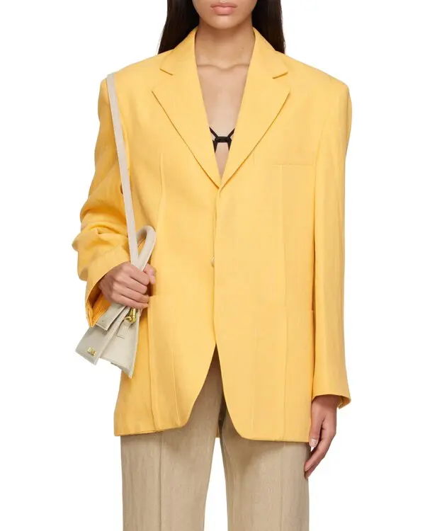 Jacquemus Buttoned Blazer - Yellow