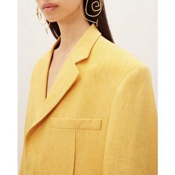 Jacquemus Buttoned Blazer - Yellow