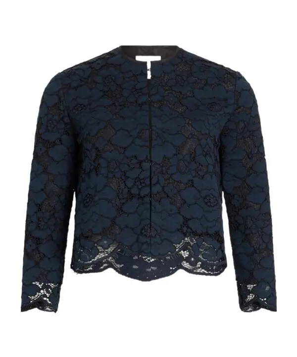 PATOU Lace Embellished Jacket - Black