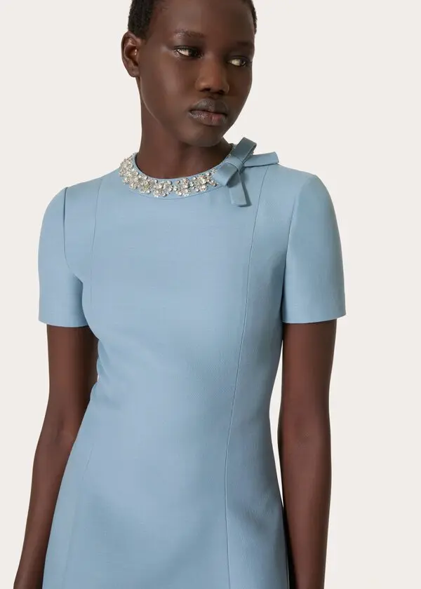 Valentino Garavani Embellished Short-sleeved Mini Dress