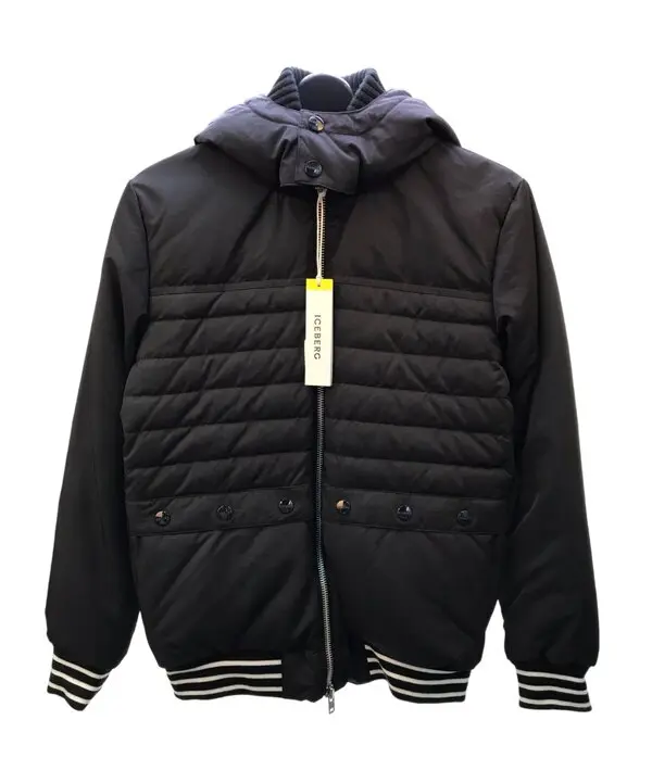 Iceberg Hooded Down Jacket With Quilted Details
