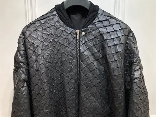 Rick Owens Long Sleeve Leather Jacket