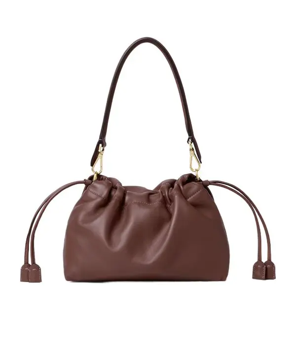 Fendi Mamma Baguette Medium Shoulder Bag With Ff Clasp - Reddish Brown
