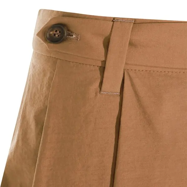 Brunello Cucinelli Pleated Midi Skirt - Brown
