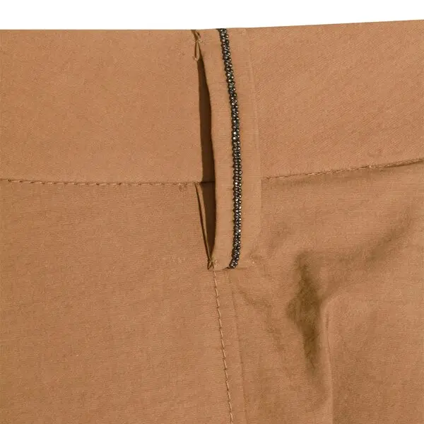 Brunello Cucinelli Pleated Midi Skirt - Brown