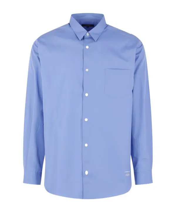 Comme Des Garçons Long-sleeved Shirt - Blue