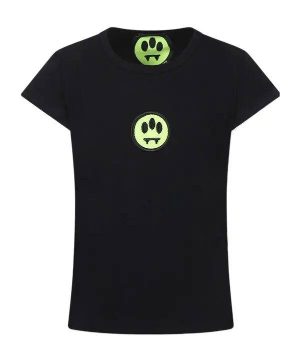 BARROW Smiley Face Embroidered T-shirt