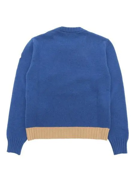 Moncler Logo Patch Crewneck Jumper
