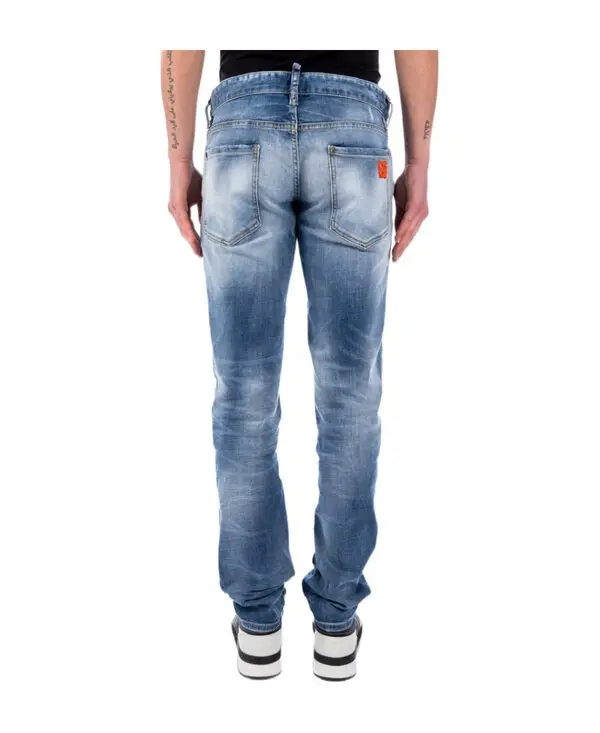 Dsquared2 Logo Embroidered Straight Leg Jeans