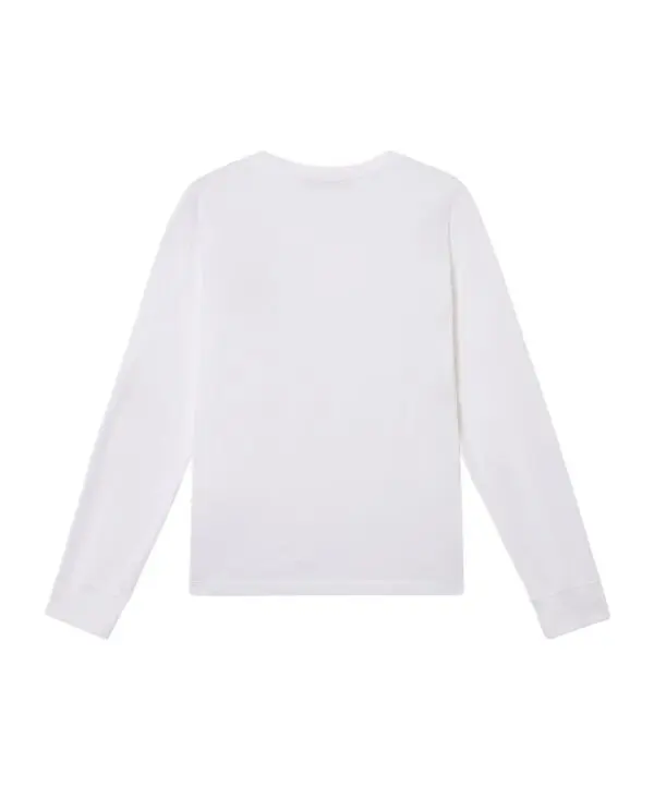Stone Island Logo Patch Long-sleeved T-shirt - White