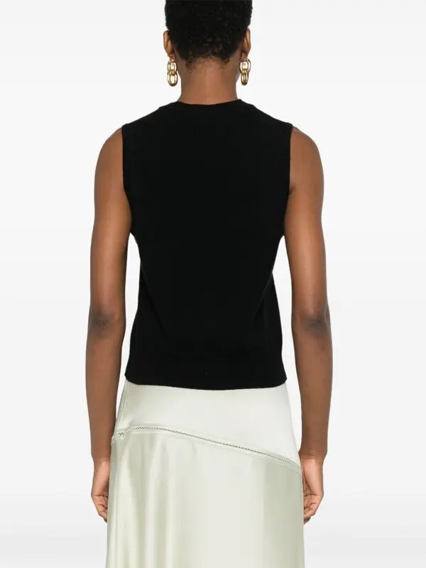 Theory Knitted Crewneck Vest - Black