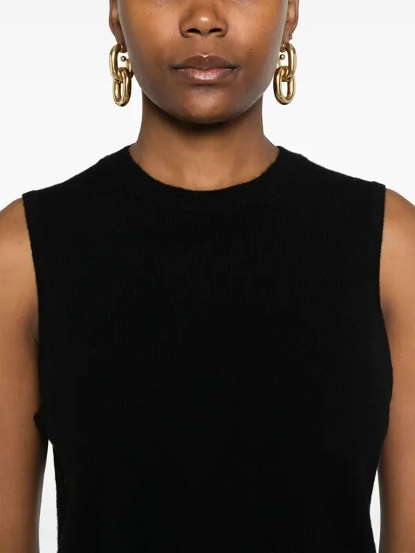 Theory Knitted Crewneck Vest - Black