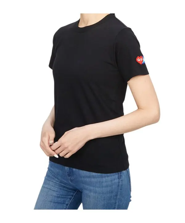 Play Comme Des Garcon X Invader Pixelated Heart T-shirt