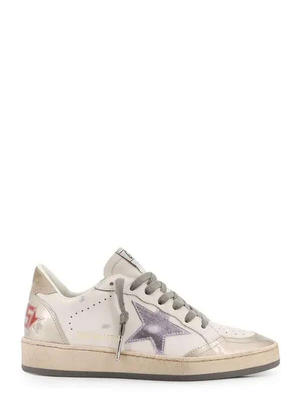 GOLDEN GOOSE Ball Star Glittered Sneakers - Nude