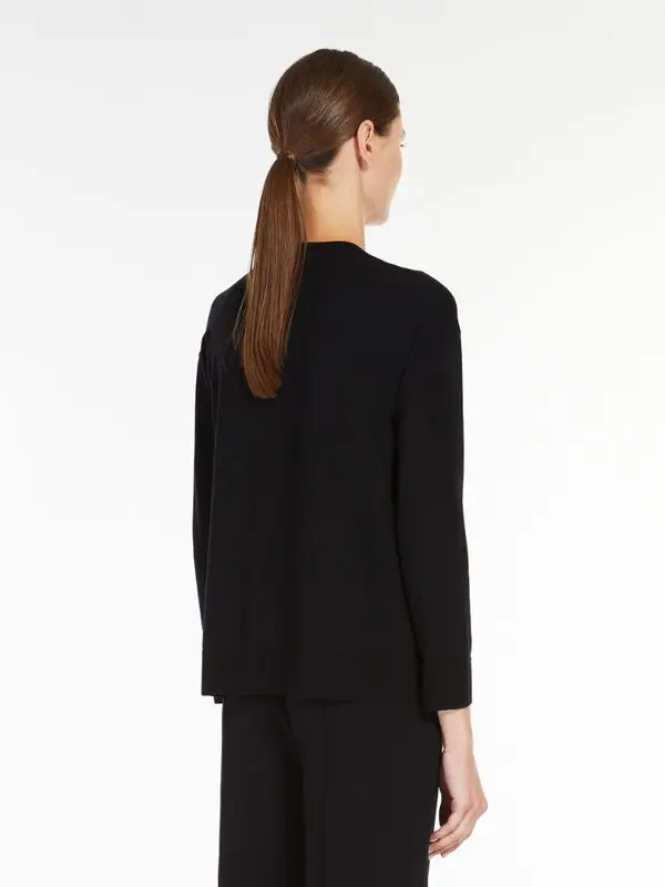 Max Mara Amburgo" Stretch Wool Round Neck Sweater