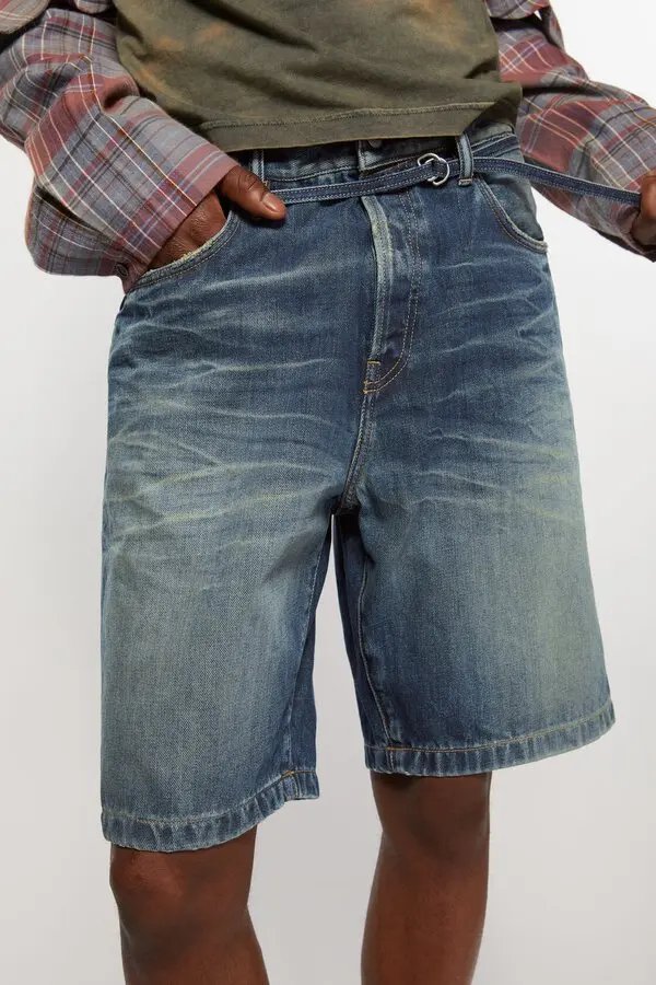 Acne Studios Logo-patch Denim Shorts