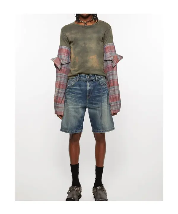 Acne Studios Logo-patch Denim Shorts