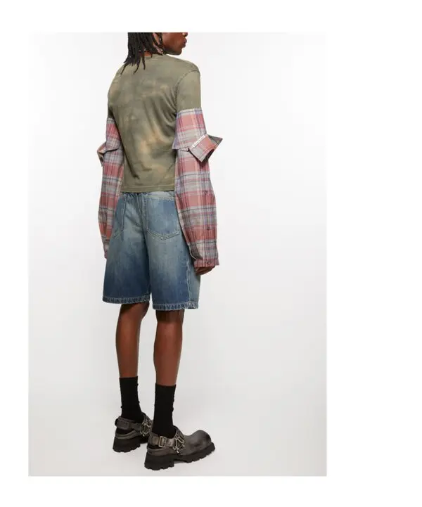 Acne Studios Logo-patch Denim Shorts