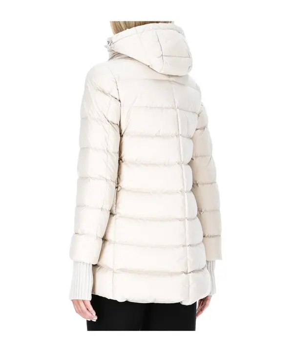 Herno Zip-fastening Padded Coat With Hood - White