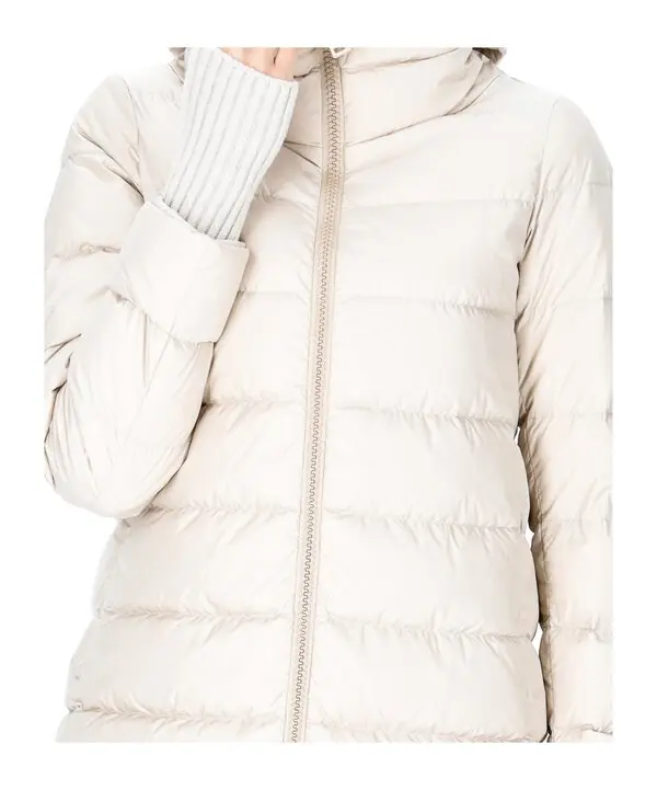 Herno Zip-fastening Padded Coat With Hood - White