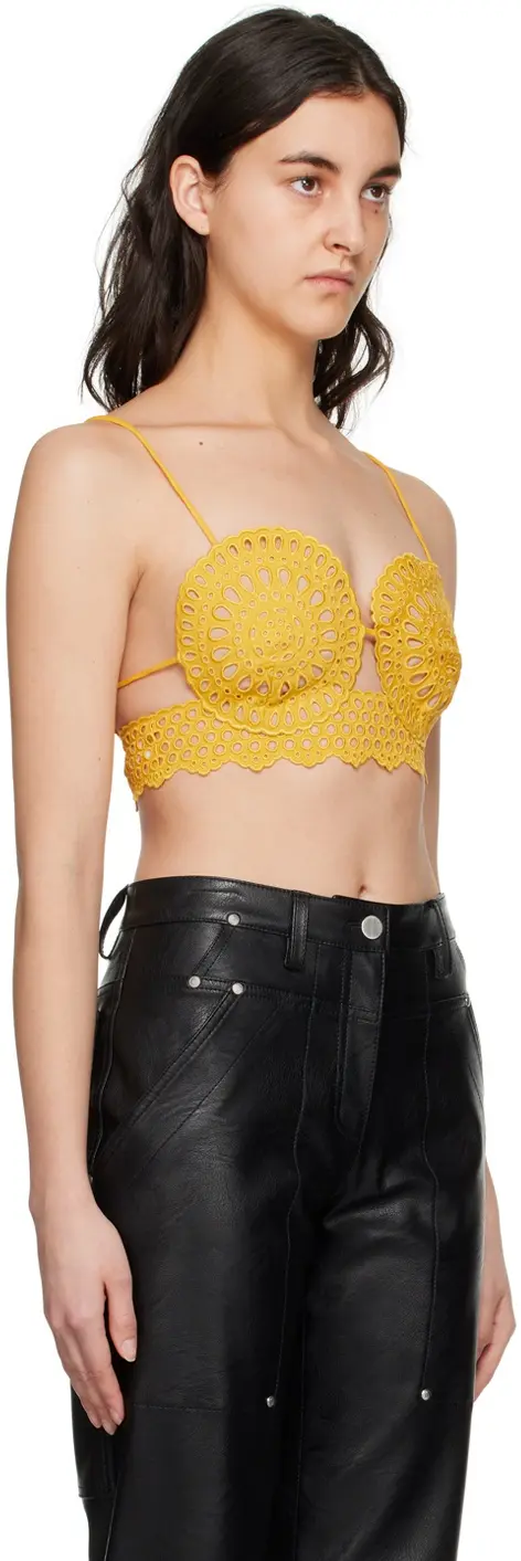 Stella McCartney Broderie Anglaise Cami Top With Logo Detail