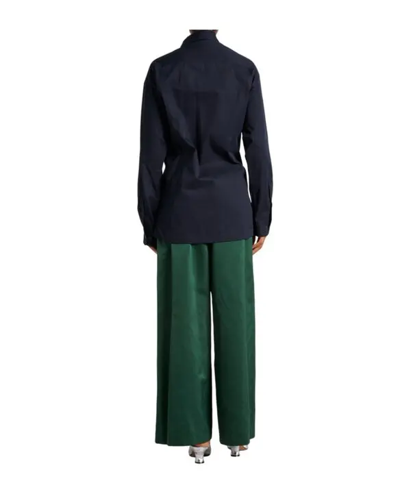 Dries Van Noten Embellished Oversized Shirt - Navy