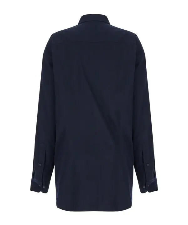 Dries Van Noten Embellished Oversized Shirt - Navy